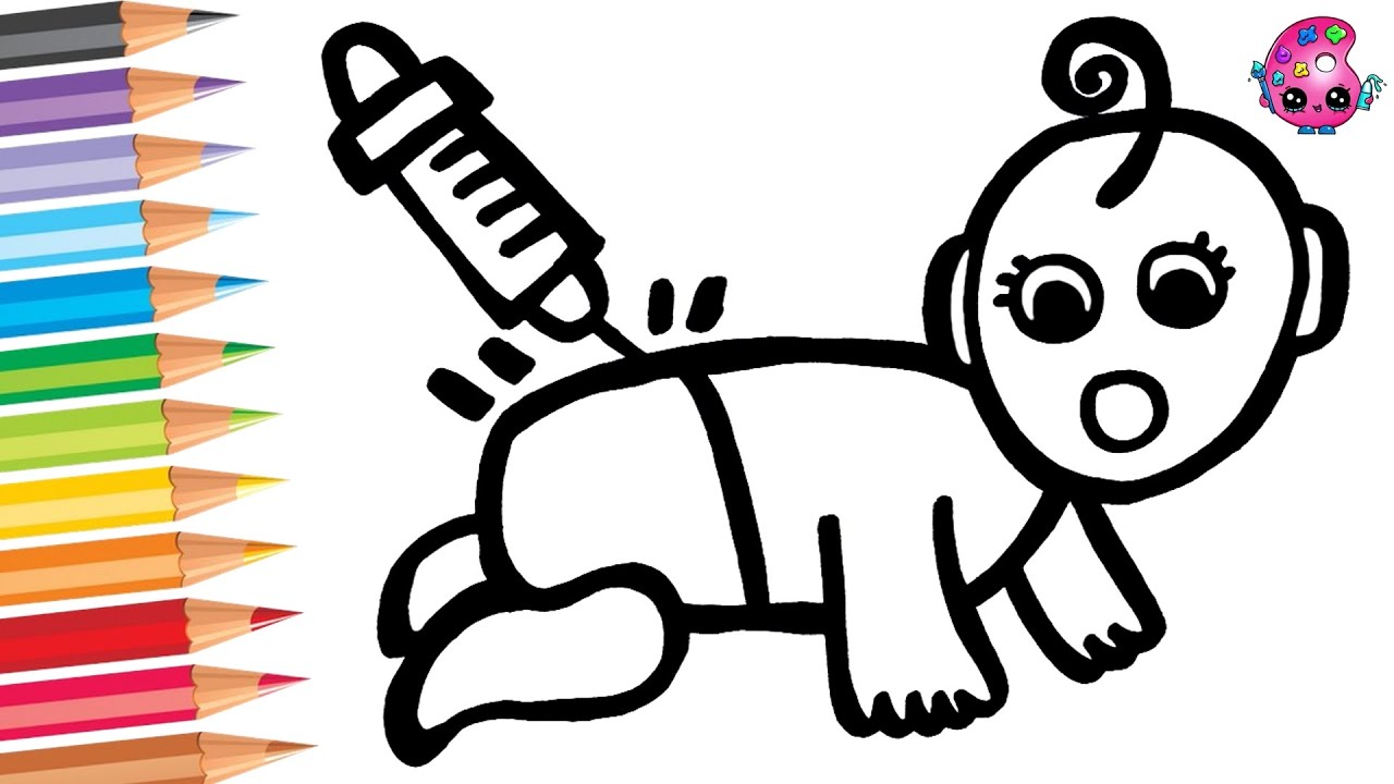 Drawings for children - How to draw a baby for kids | Kids drawings ...