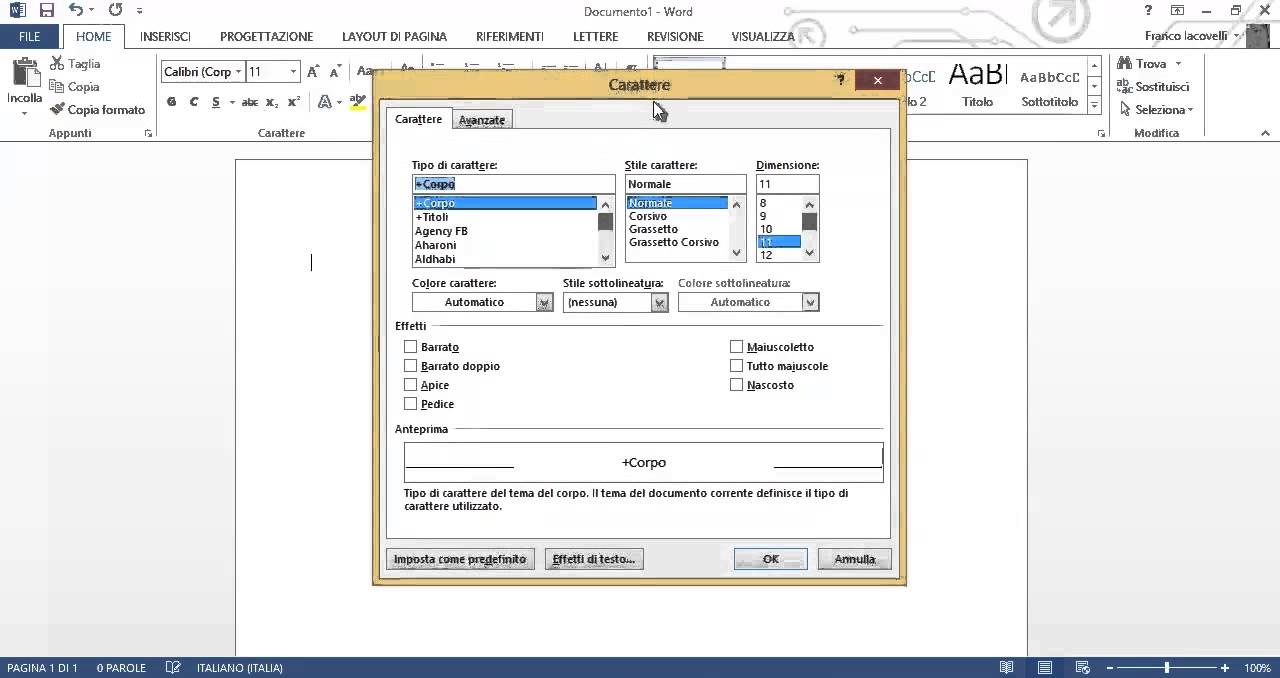 Microsoft Word 2013 Tutorial ITA: corso in HD | Lezione 3 | Usare l'interfaccia - YouTube