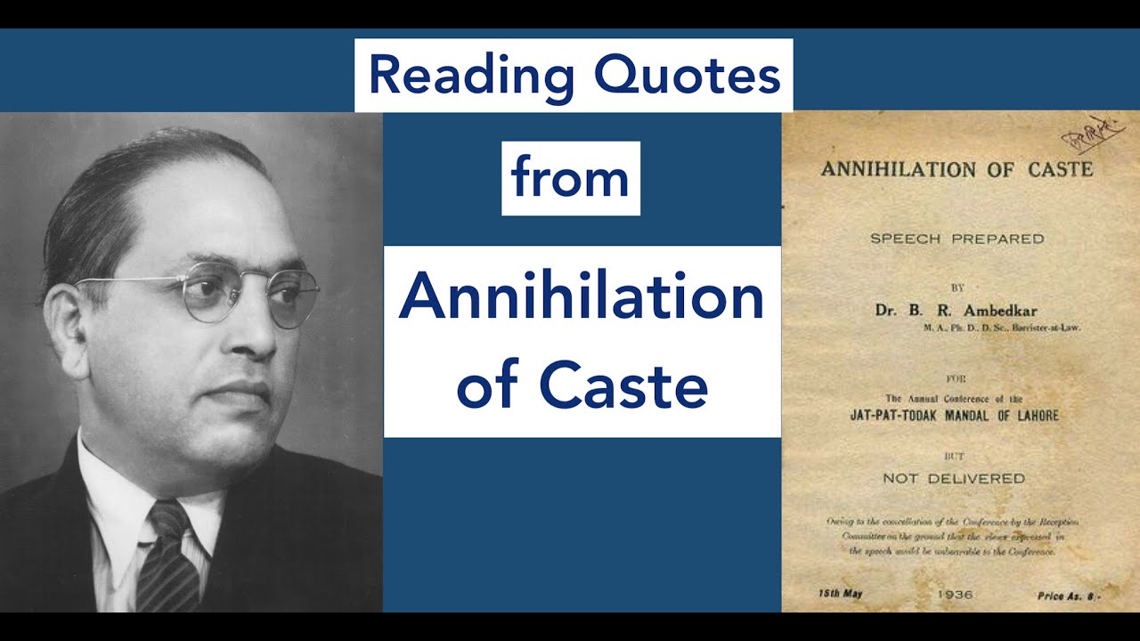 Annihilation of Caste Quotes I Dr. Babsaheb Ambedkar - YouTube