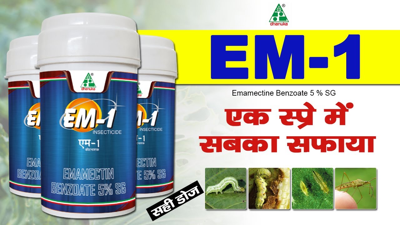 Dhanuka Em1 Kitnashak | धानुका एम 1 कीटनाशक | Emamectine Benzoate 5% ...