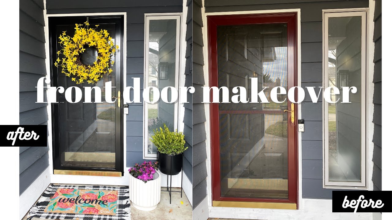 DIY Front Door Makeover - YouTube
