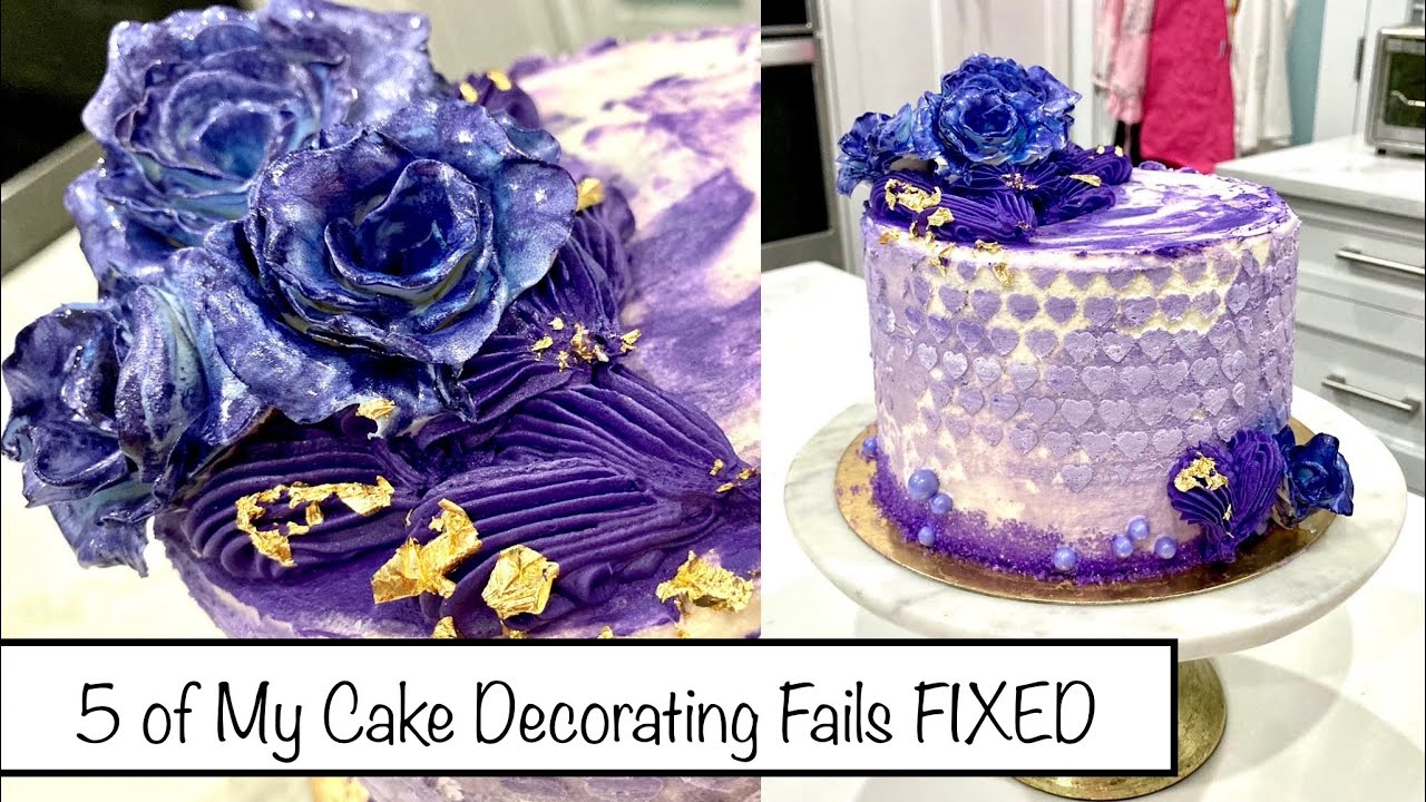 5 Cake Decorating Fails and How I Fixed Them+Pricing Tips | Valentine’s ...