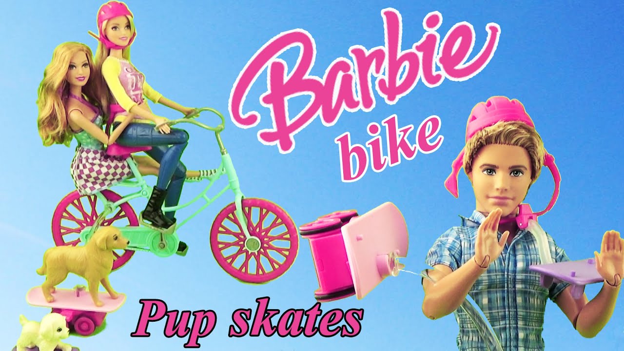 Барби Мультфильм. Кен и велосипед с собачками ♥ Barbie Spin 'N Ride ...