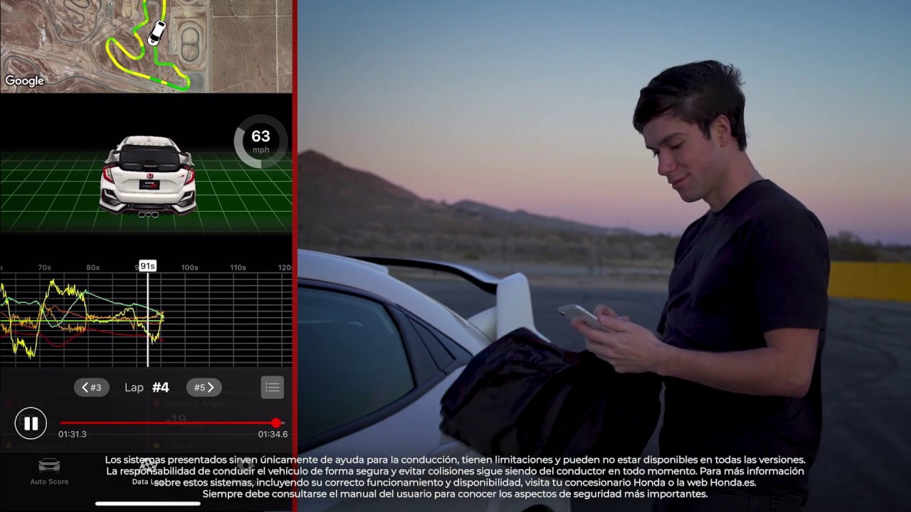 Honda LogR. La app móvil de tu Type R - YouTube