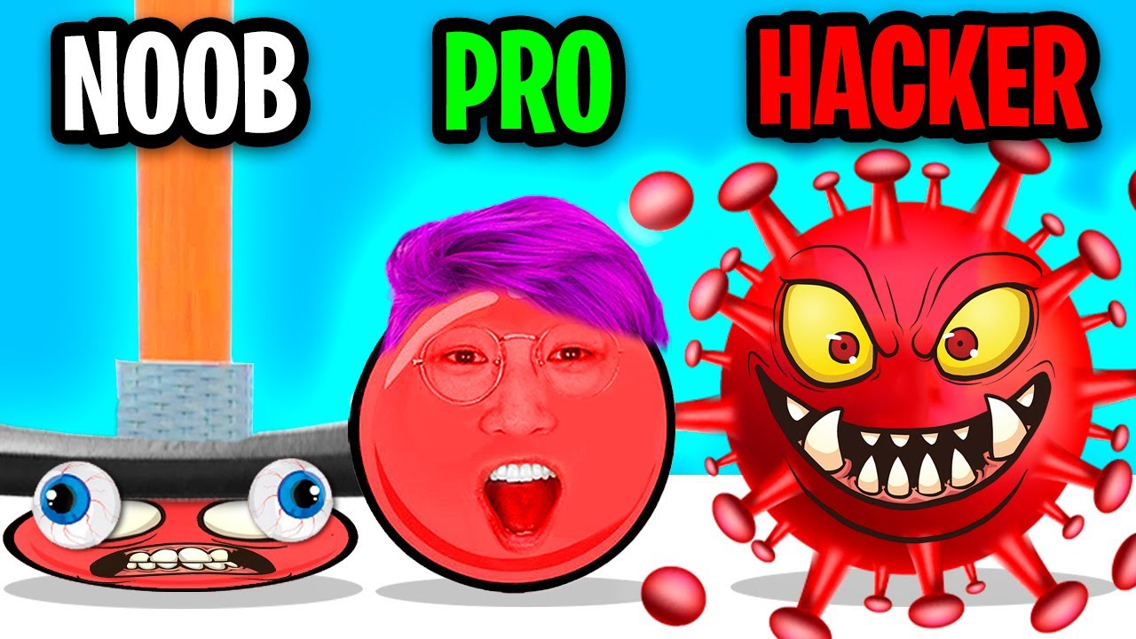 NOOB vs PRO vs HACKER In RED BALL 4!? (HARDEST LEVELS!) - YouTube