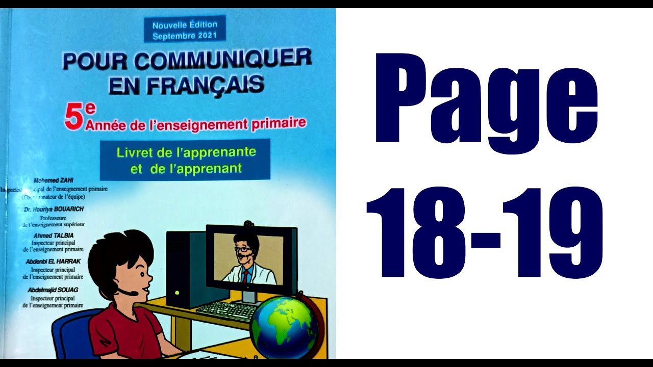 Pour Communiquer En français 5e Page 18 19 Conjugaison Présent De L ...