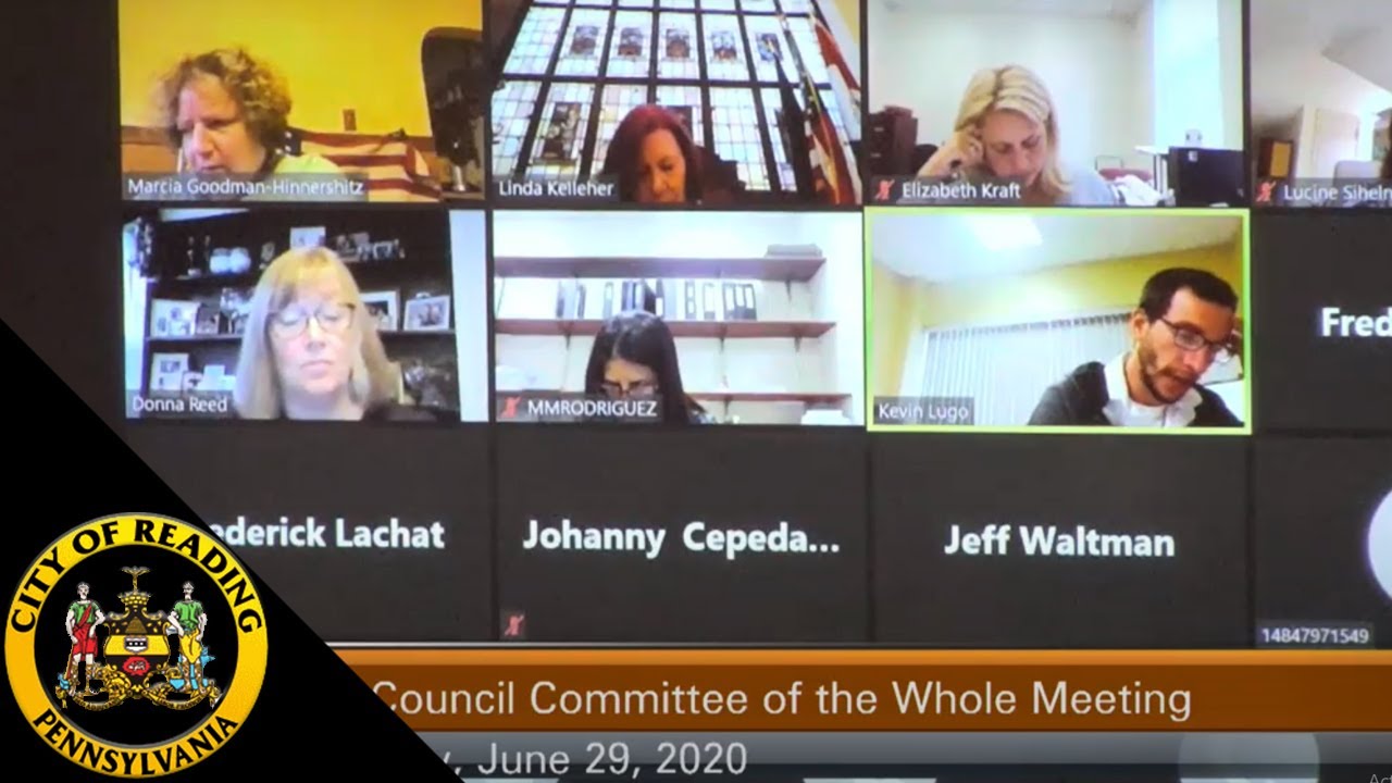 City of Reading Committee of the Whole Meeting 6-29-20 - YouTube