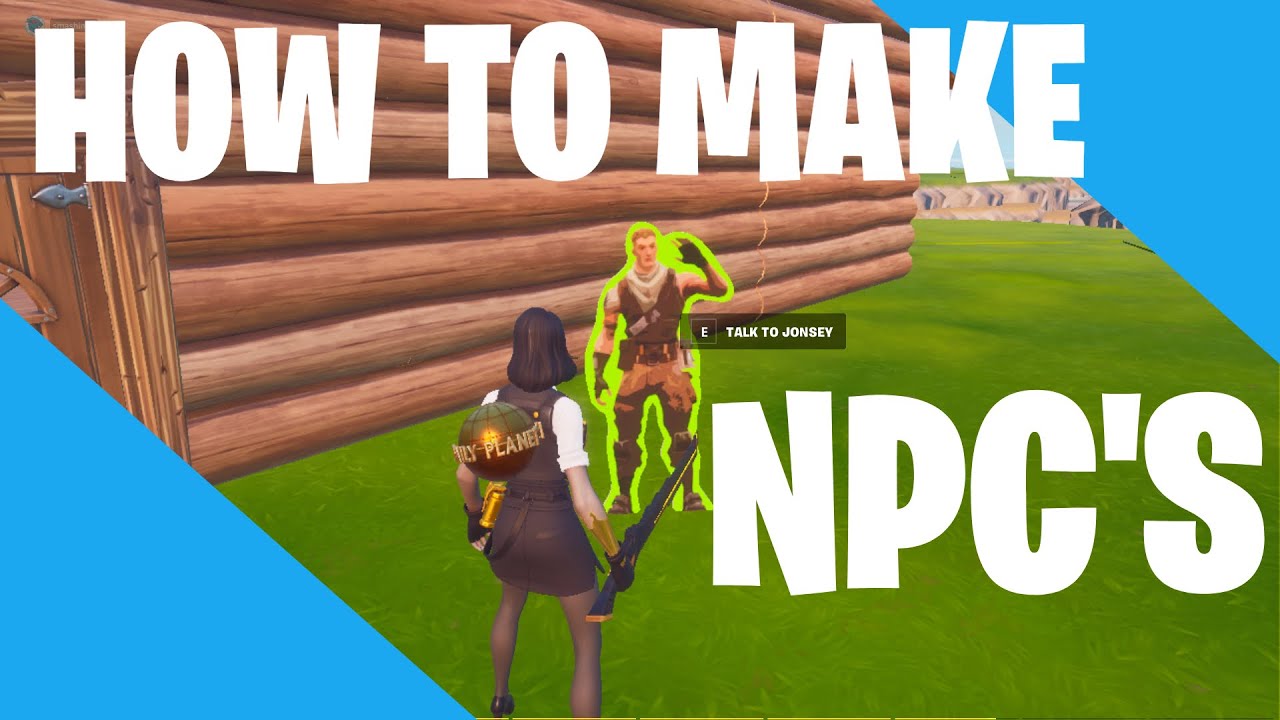 How to make a working NPC in fortnite creative - YouTube