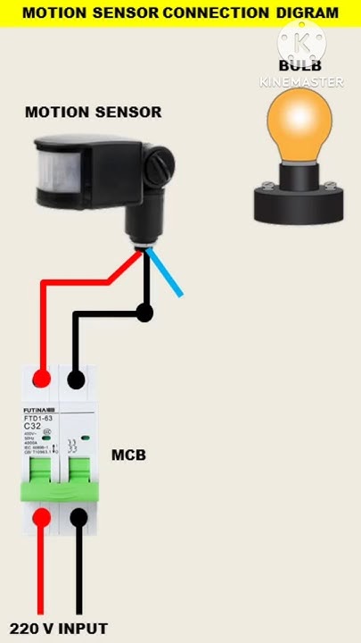 Motion sensor connection digram। How to wire motion sensor।# ...