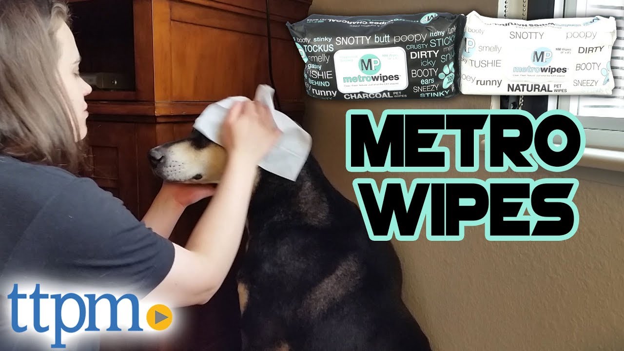 Metro Wipes Natural and Charcoal Pet Wipes from Metro Paws - YouTube