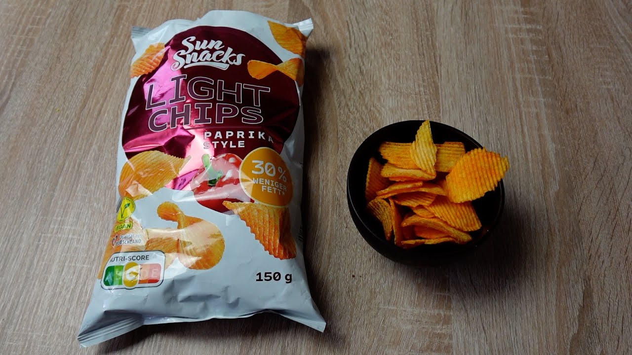 Sun Snacks Light Chips Paprika Style 🫑 Leckere Riffelchips vom Aldi ...