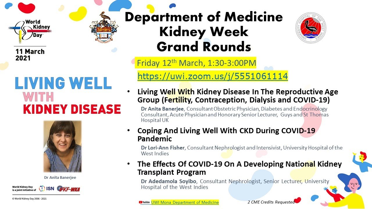 Kidney Week Grand Rounds Living Well With Kidney Disease - YouTube