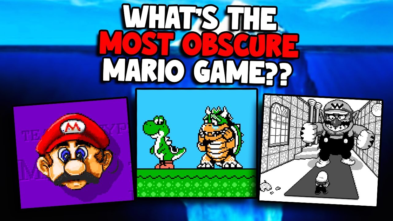 The Most Obscure Mario Games Iceberg (Explained) - YouTube