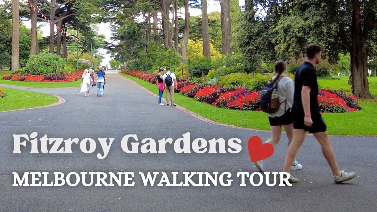 [4K] Fitzroy Gardens WALK in Melbourne City ⎮Melbourne City WALK ...