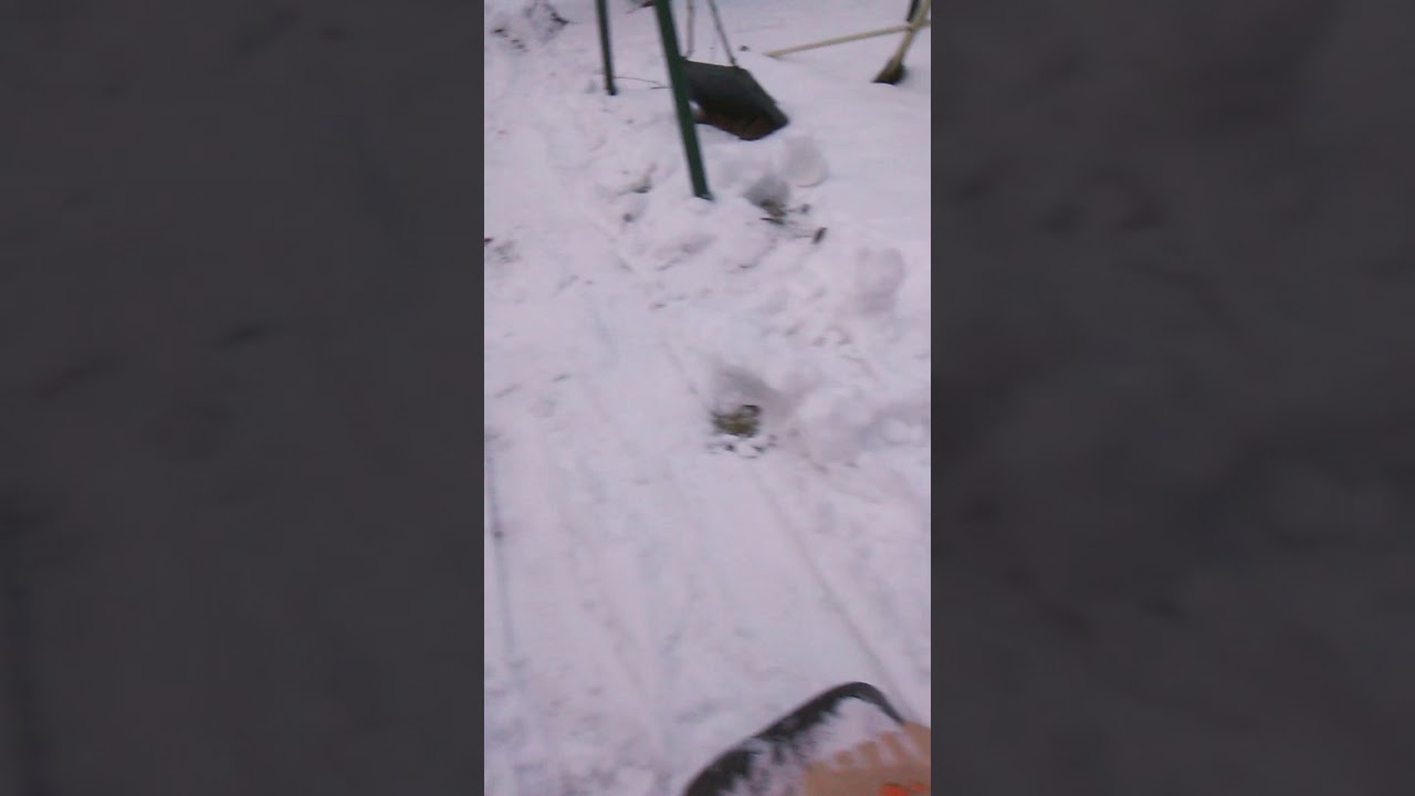Sledding first person point of view - YouTube
