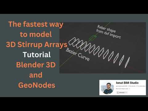 The fastest way to model 3D Stirrup Arrays with Blender 3D and GeoNodes ...