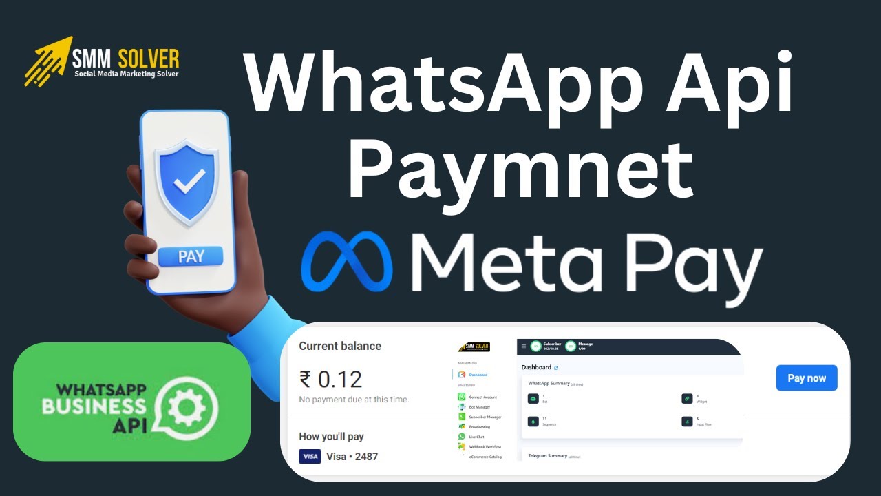 How to paid WhatsApp Api charge to meta - YouTube