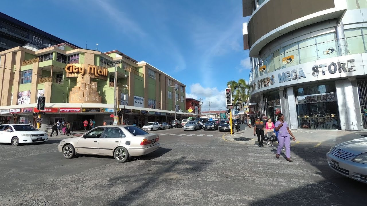 Walking on Regent Street in Georgetown, Guyana - YouTube