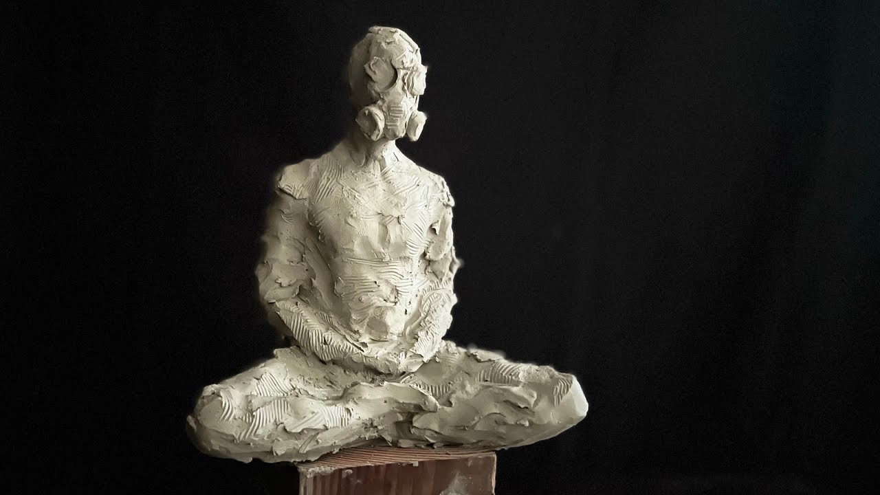 Sculpting Meditation Statue मूर्तिकला ध्यान प्रतिमा - YouTube