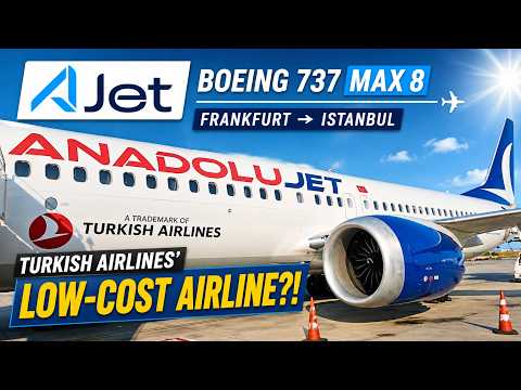 AJet Boeing 737 MAX 8 ✈️ | Turkish Airlines’ LOW-COST Carrier | Frankfurt to Istanbul | TRIP REPORT.