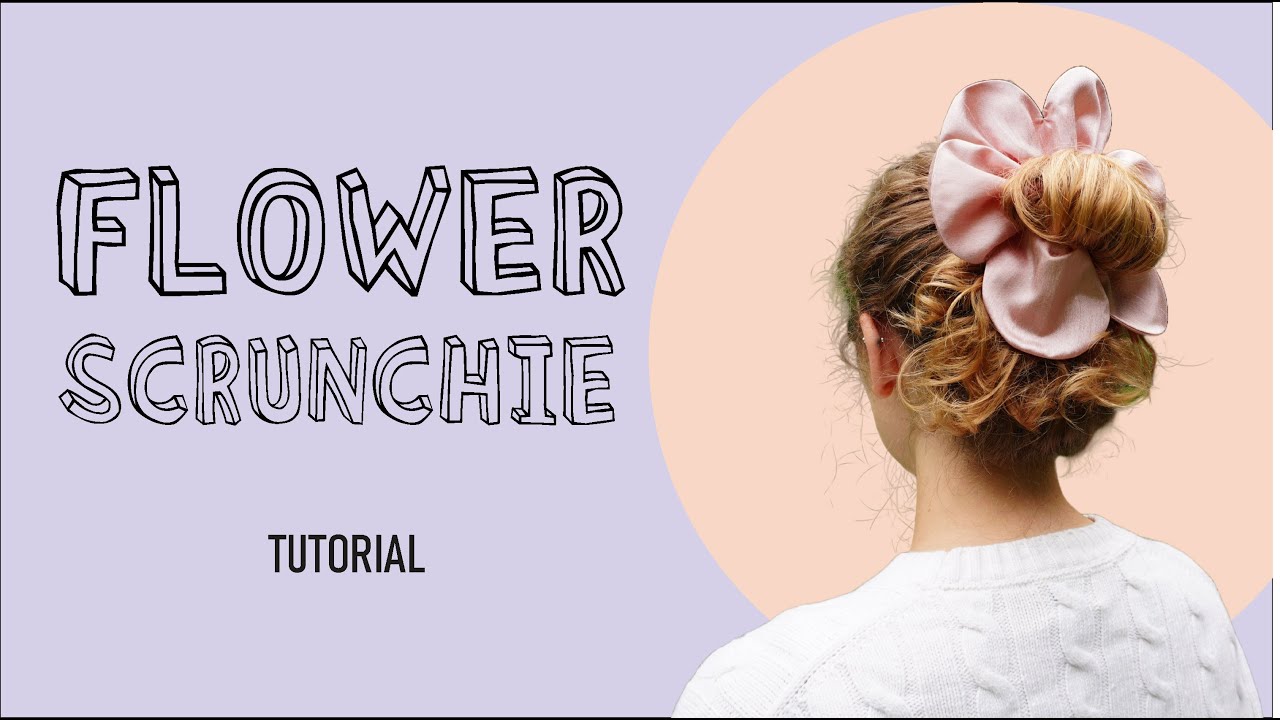 Flower Scrunchie - Sewing Tutorial ($ pattern) - YouTube