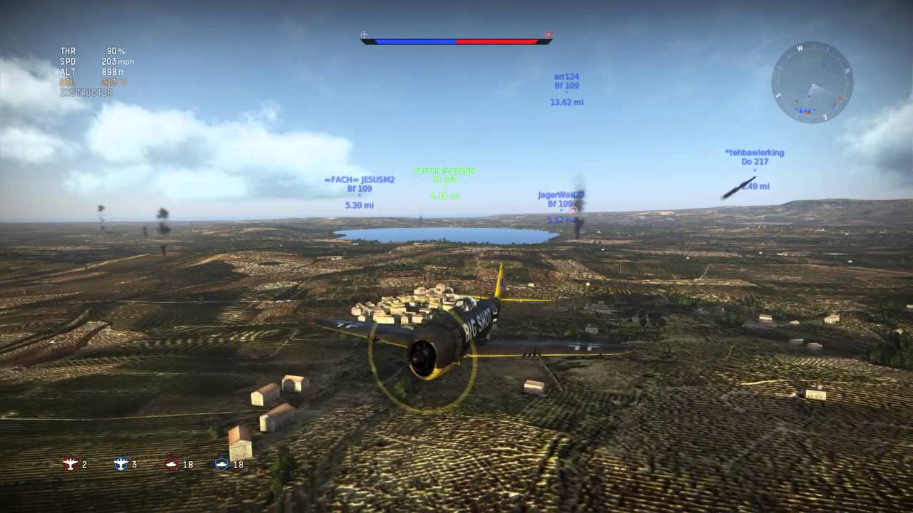 War Thunder German P-47, 6 kills RB battles! - YouTube