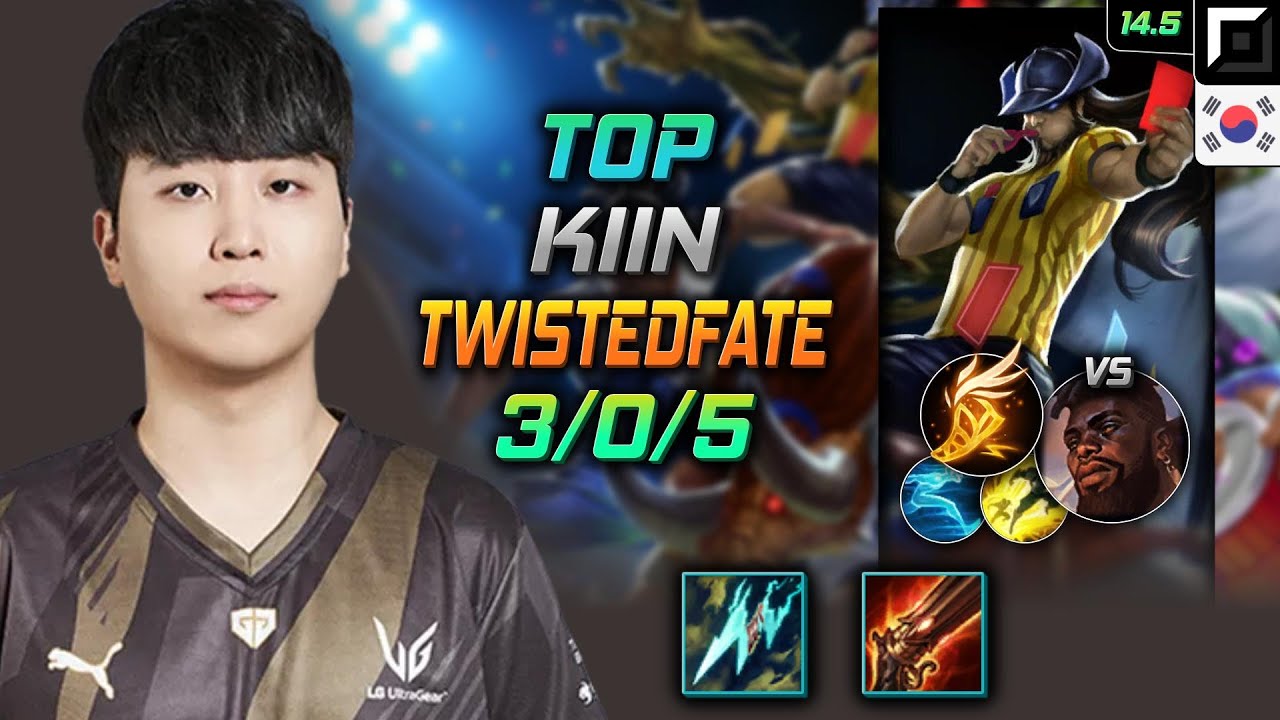 Twisted Fate Top Build Kiin Statikk Shiv Fleet Footwork - LOL KR ...