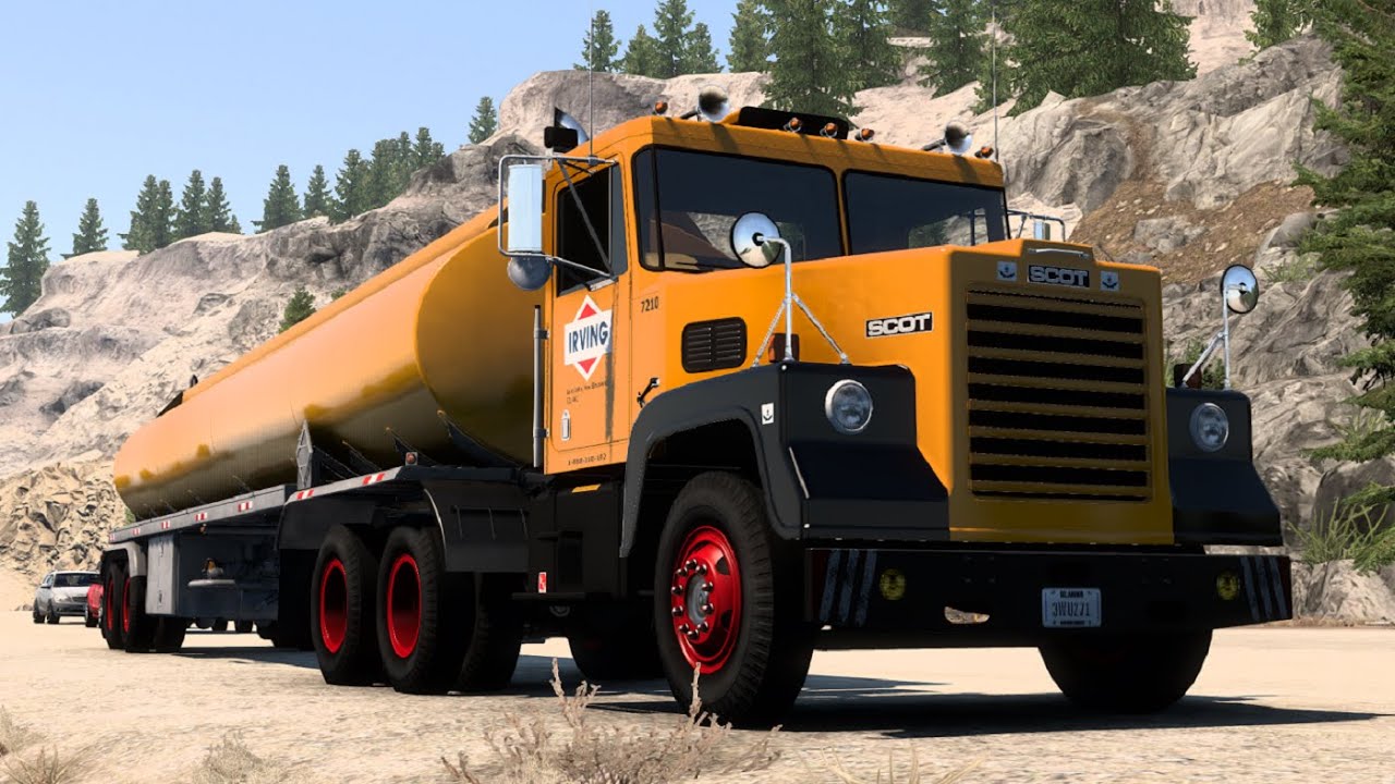 ATS scot truck irving oil paintable tanker mod - YouTube