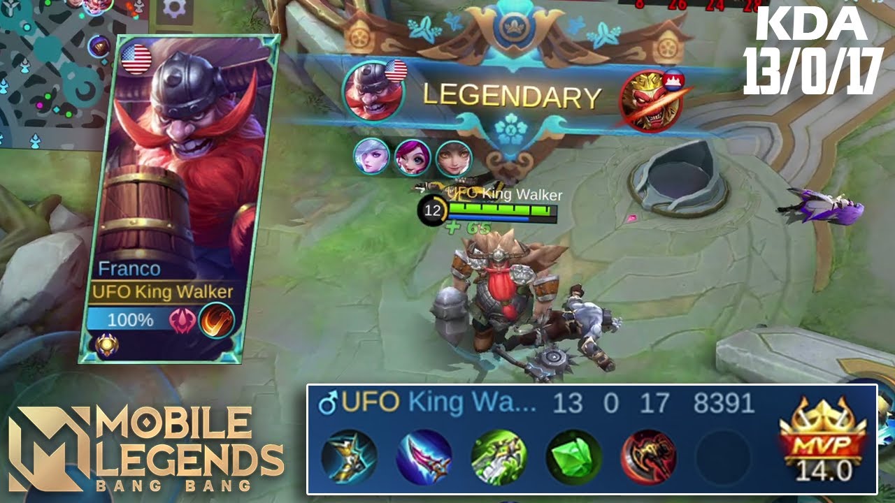 WTF DAMAGE !!! LEGENDARY FRANCO | BEST DAMAGE BUILD FRANCO 2021 - YouTube