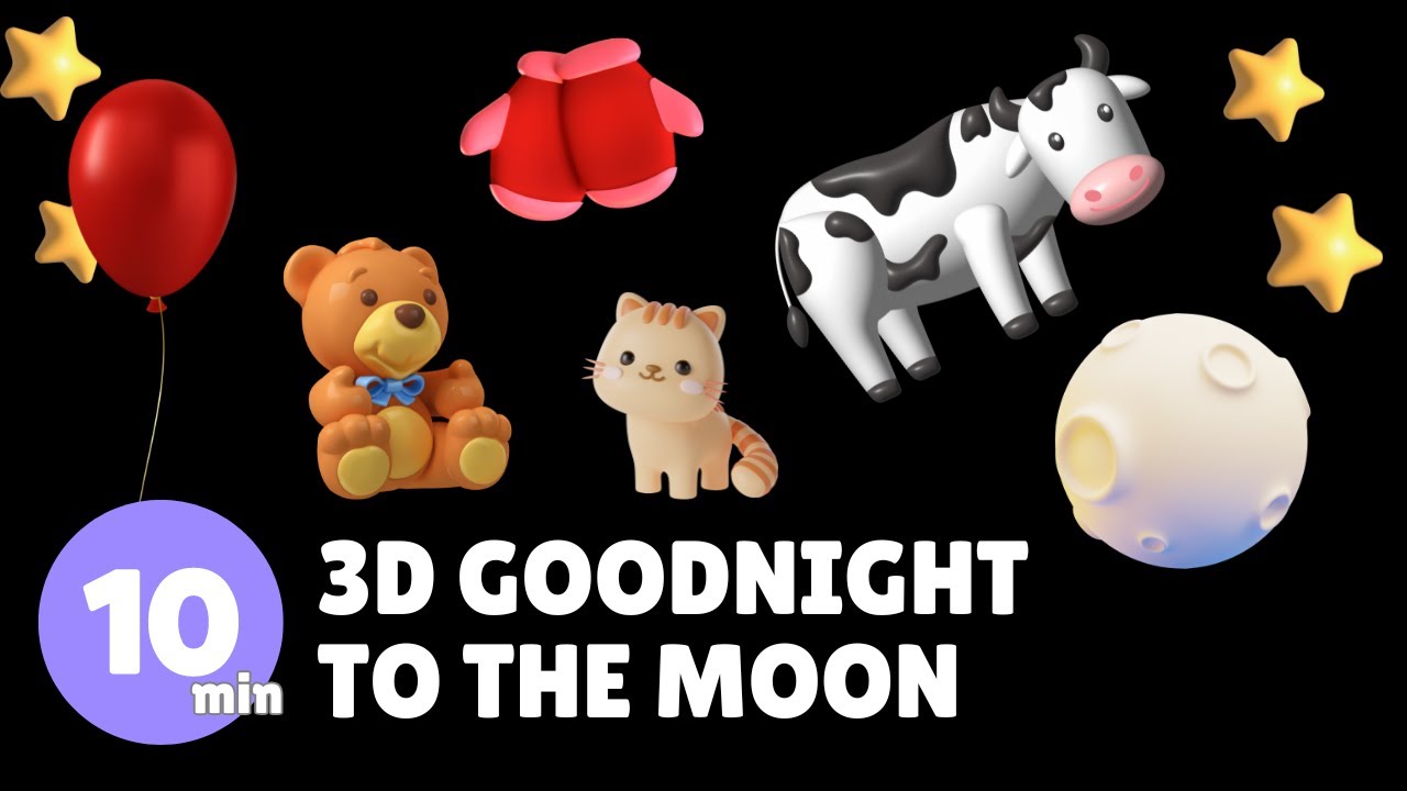3D COW JUMPING OVER THE MOON GOODNIGHT SENSORY HIGH CONTRAST BABY [NEW ...