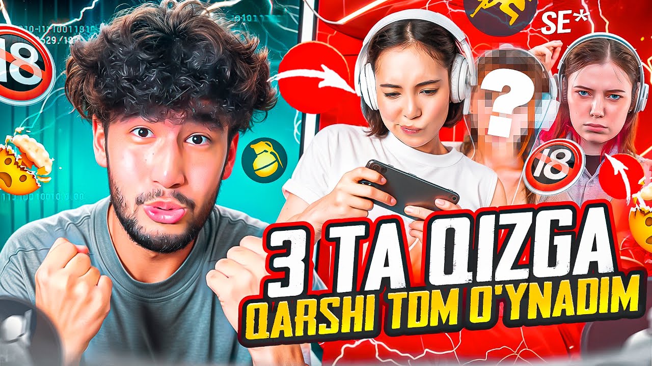 3vs1 QIZLARGA QARSHI O’YNADIM ️☠️ // QIZLAR MENGA TAN BERDI🔥 // QIZLAR ...