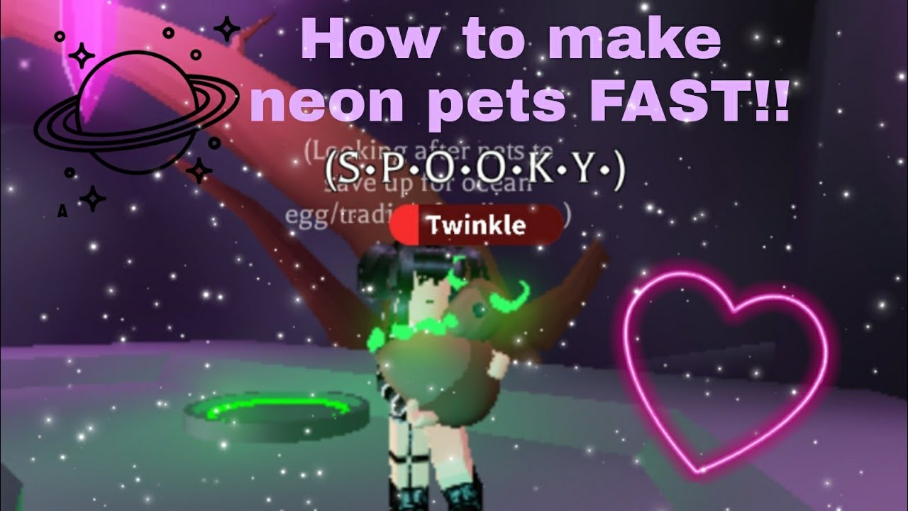 How to make neon pets FAST || adopt me|| honey_playy♡ - YouTube