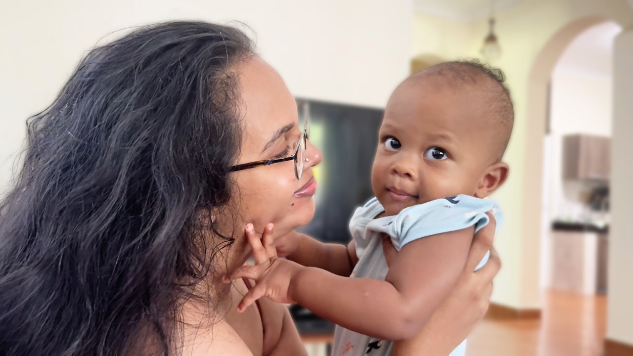 Our Indian & Nigerian Baby Is 10 Months Old! | A Day In Our Life - YouTube