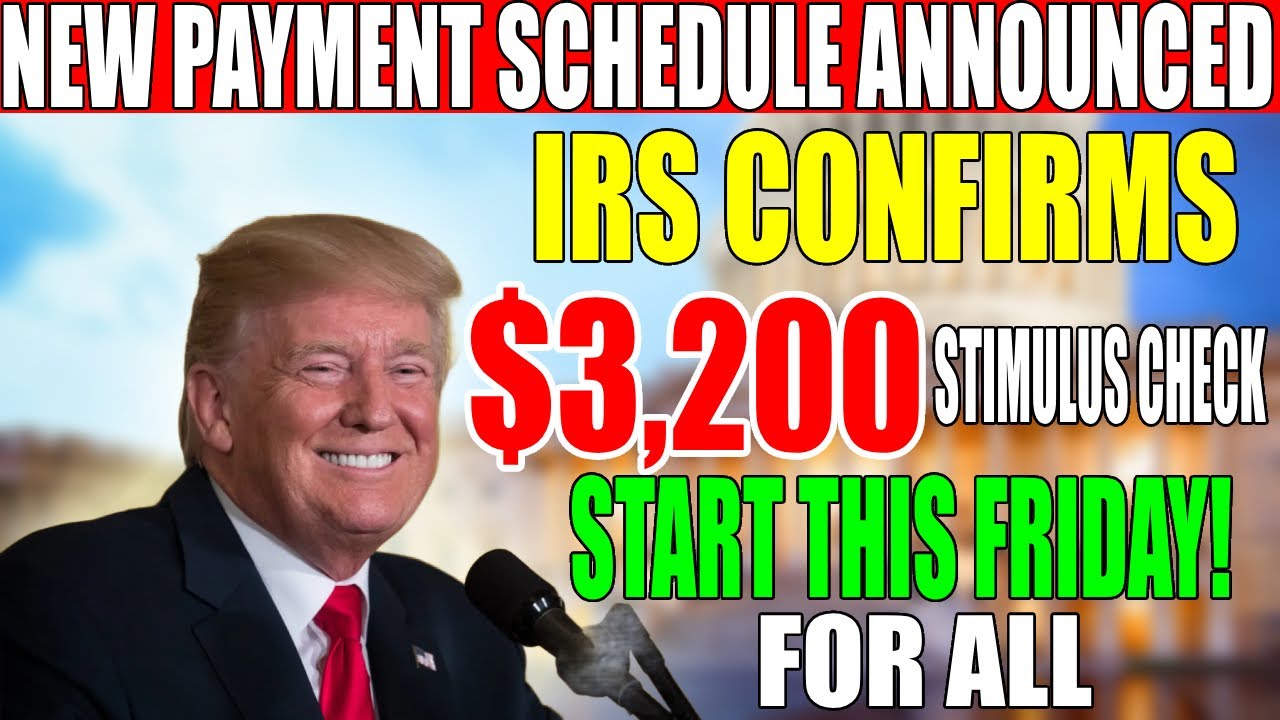 IRS CONFIRMS ! 3200/MO. STIMULUS CHECKS ARRIVING THIS FRIDAY FOR ALL 60 ...