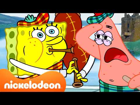 Bob l'éponge | 1 heure d'aventures de Bob l'éponge HORS de Bikini Bottom 🌵 | Nickelodeon France