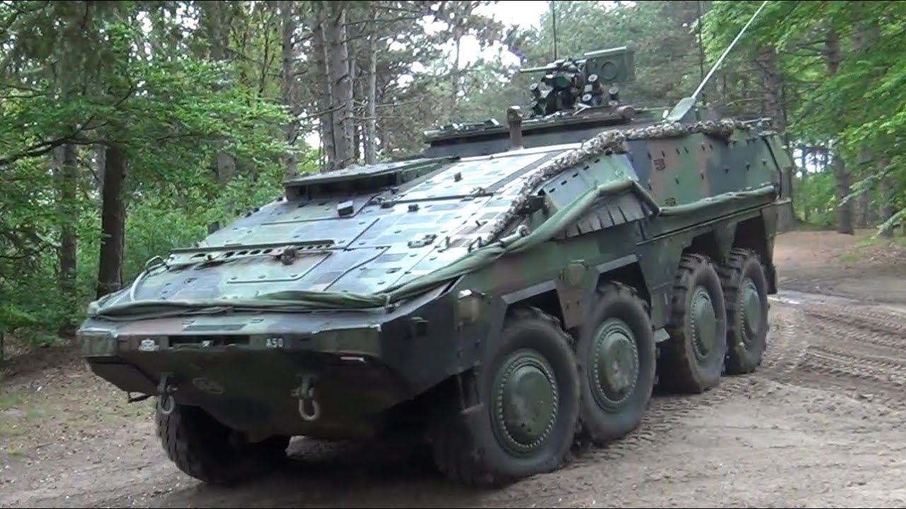 Close up Boxer, armored wheeled vehicle. - YouTube