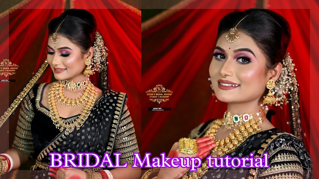 Bridal makeup tutorial step by step ️ - YouTube