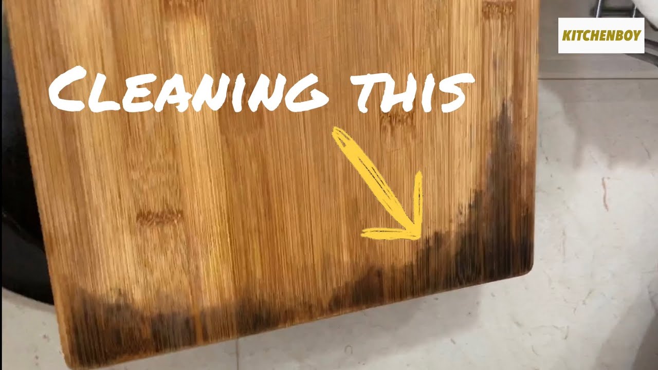 Easy way to clean and maintain wooden chopping boards - YouTube