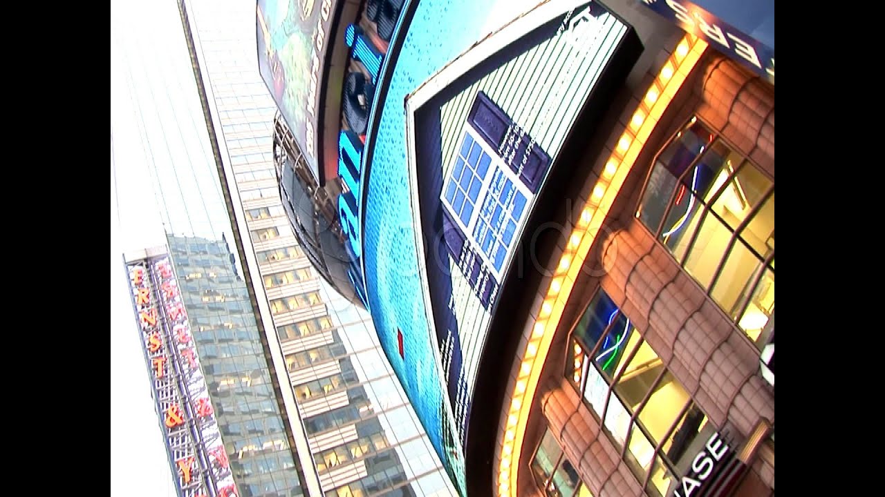 Times Square Chase Bank Sign (NY032). Stock Footage - YouTube