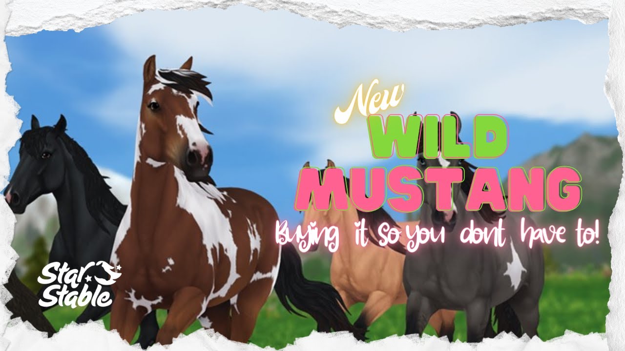 Buying the New Wild Mustang! - Star Stable Online - YouTube