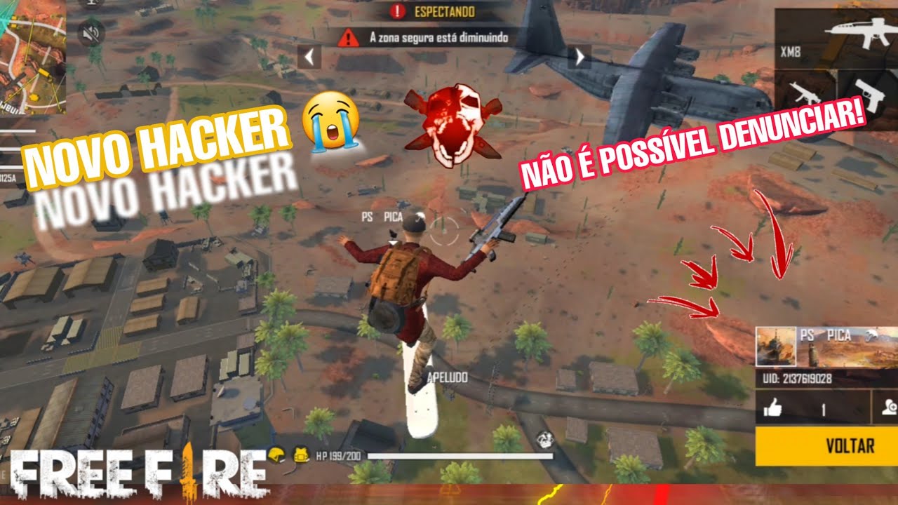 😭 NOVO HACKER FF PS TEAM - HACKER ANTI BAN FREE FIRE (PS PATOLINO ...