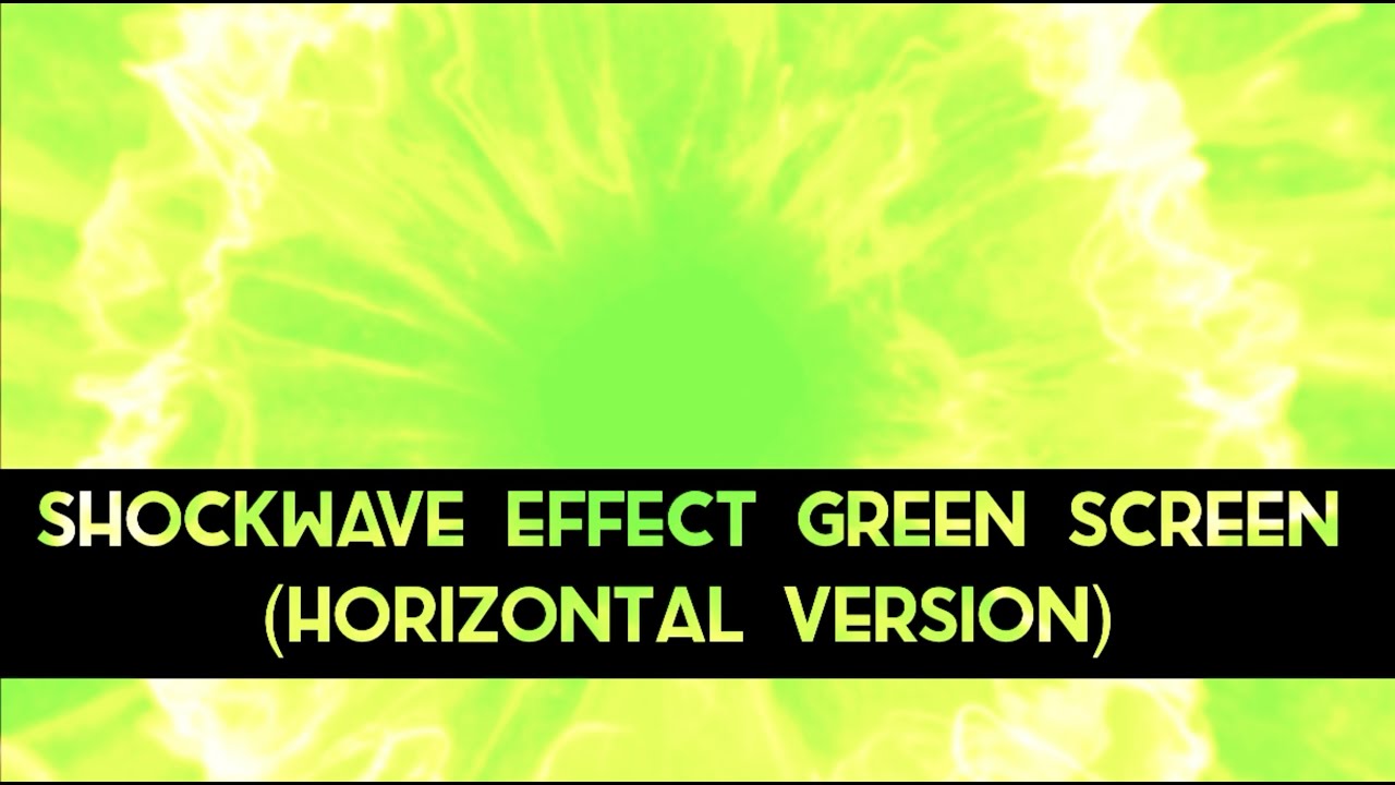 Shockwave effect green screen (Horizontal version) - YouTube