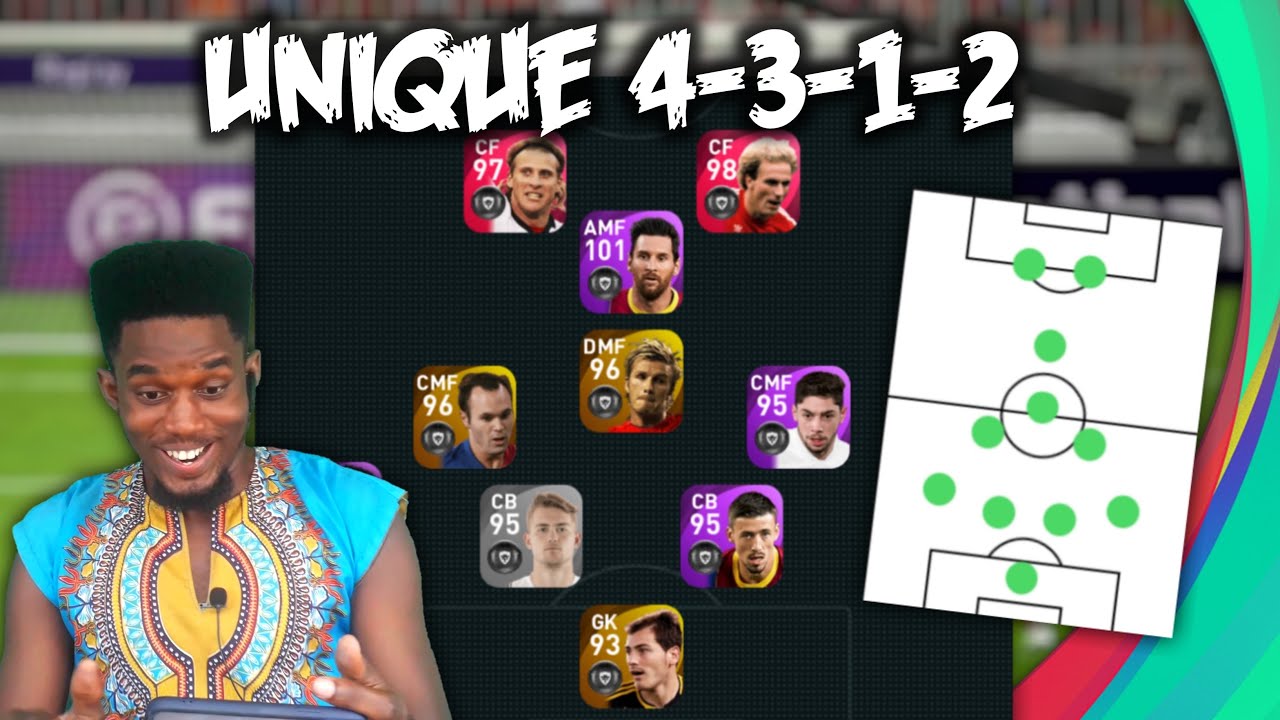 UNIQUE 4-3-1-2 WITH ADVANCED DMF | Manager Hunt series pes 2021 mobile ...