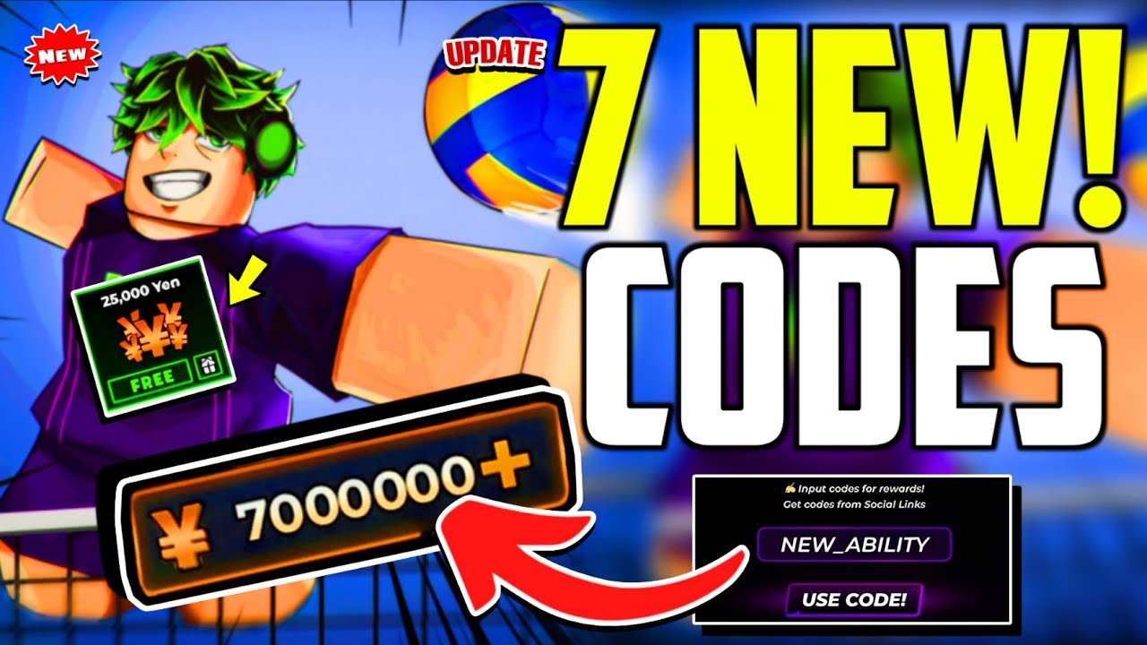 ⚠️UPDATE - 45!💥[CODE!]⚠️VOLLEYBALL LEGENDS ROBLOX CODES IN 2025 - HAIKYUU LEGENDS NEW CODES ...