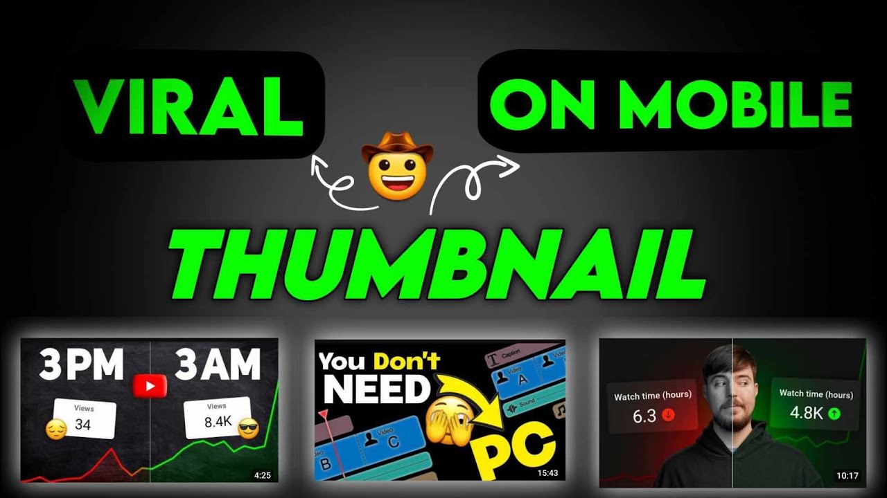 How to make YOUTUBE THUMBNAILS 2024 (Easy) || 3D Thumbnail || How to ...