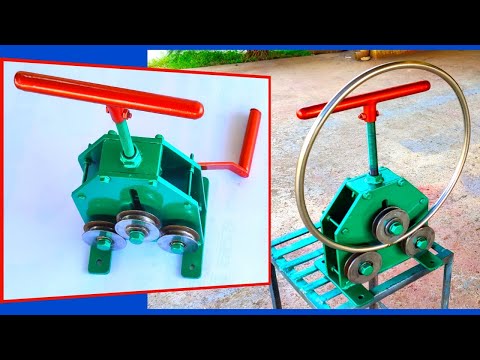 homemade bending ideas | metal bender ring roller | round bar flat bar ...