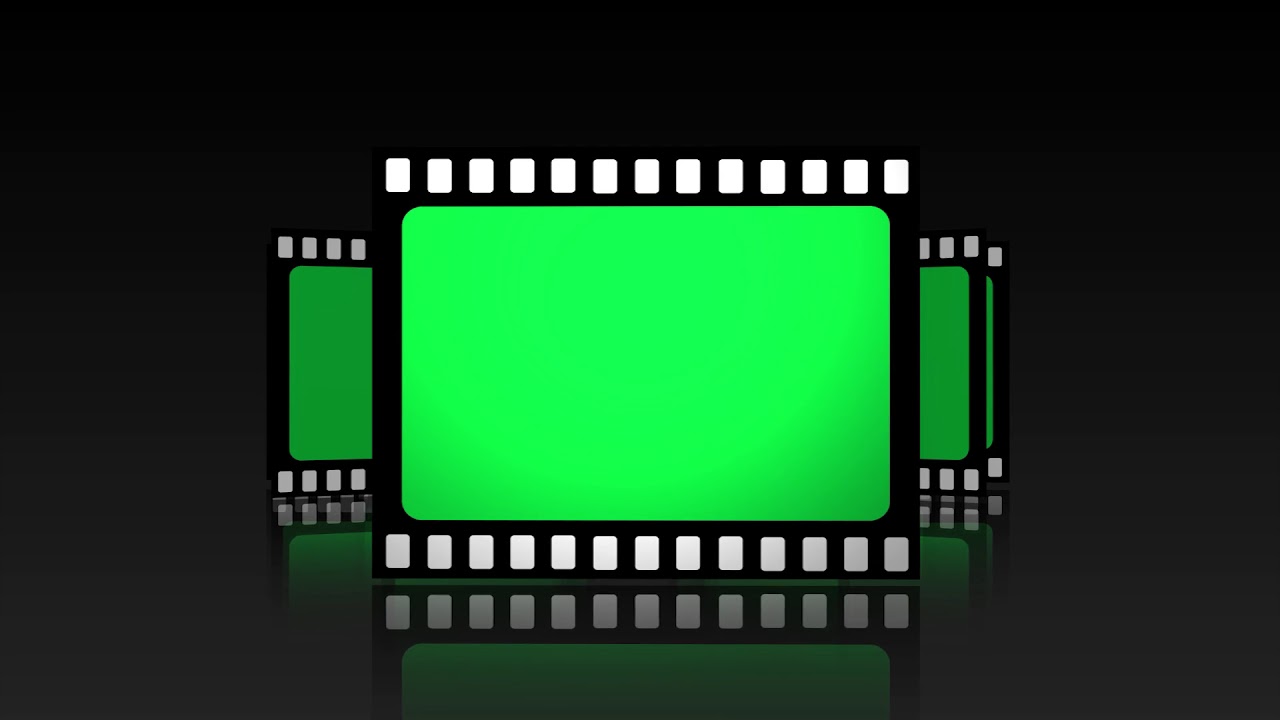 Film Strip Wedding Frame Green Screen Animated Background Video Effect ...
