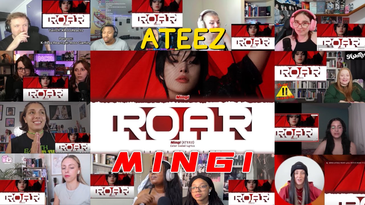 MINGI [ATEEZ] - 'ROAR' [Color Coded Lyrics] REACTION MASHUP - YouTube