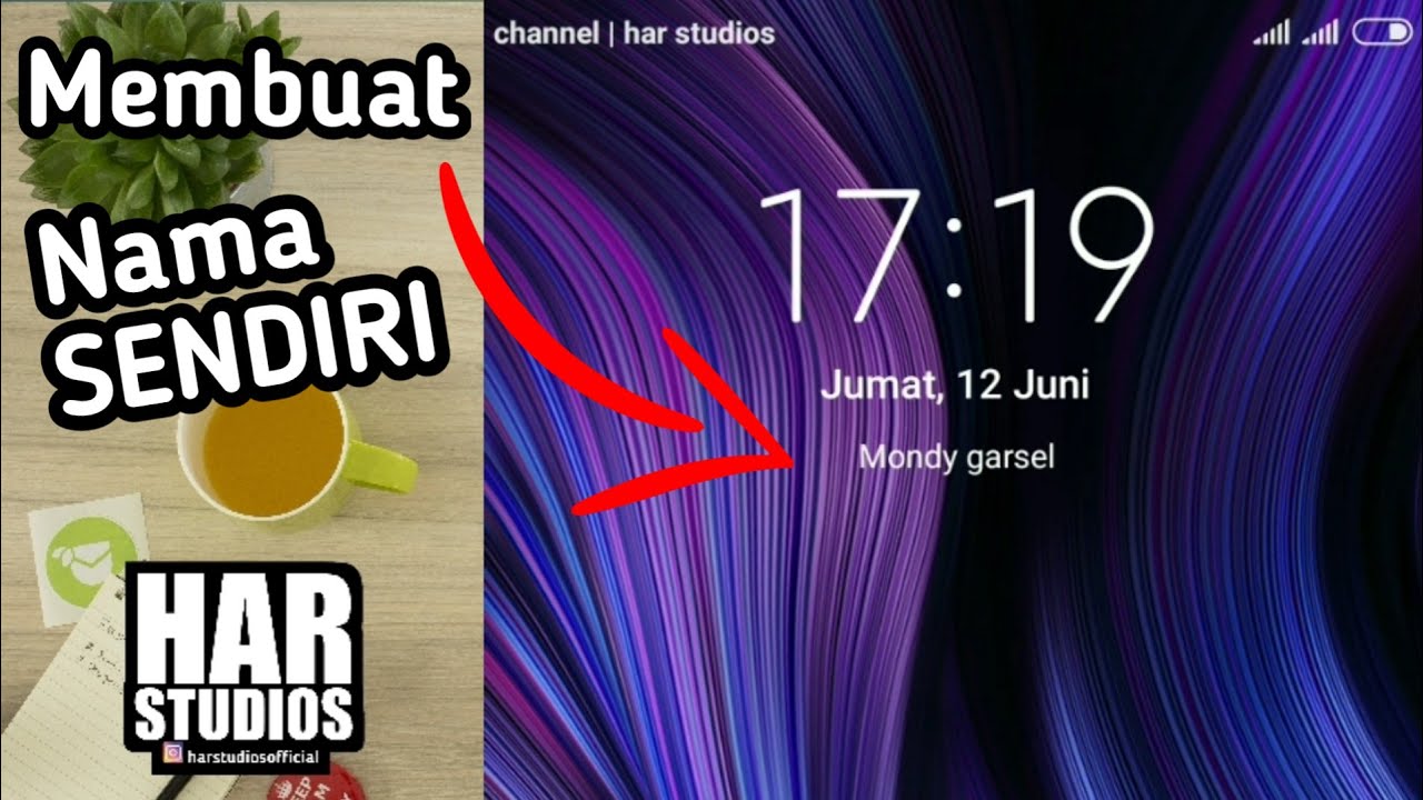Membuat Nama Di Halaman Awal Hp, Mudah Banget - YouTube