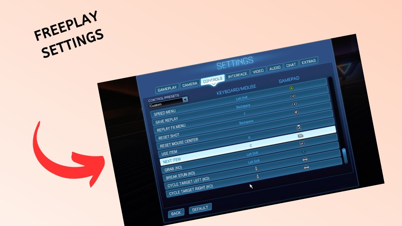 How to change freeplay settings rocket league - YouTube